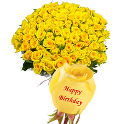 Happy Birthday Images With Yellow Roses